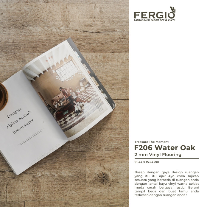 Water Oak F206Lantai Kayu Vinyl dan Parket Berkualitas Jakarta | Fergio